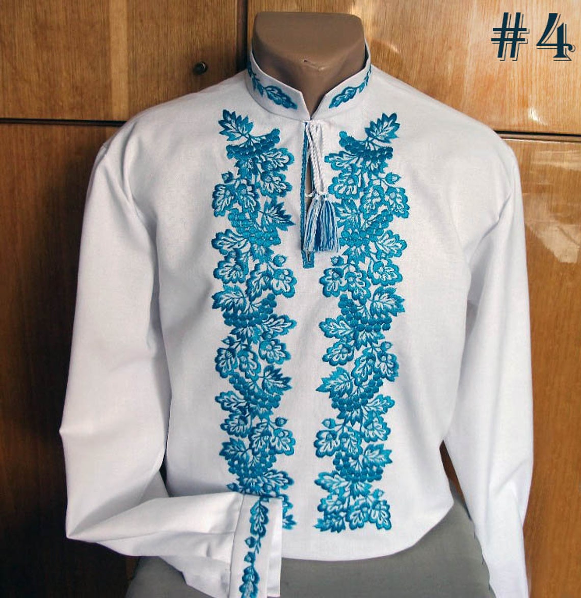 White Embroidered Men Shirt Hand Embroidered Shirt With Silk - Etsy