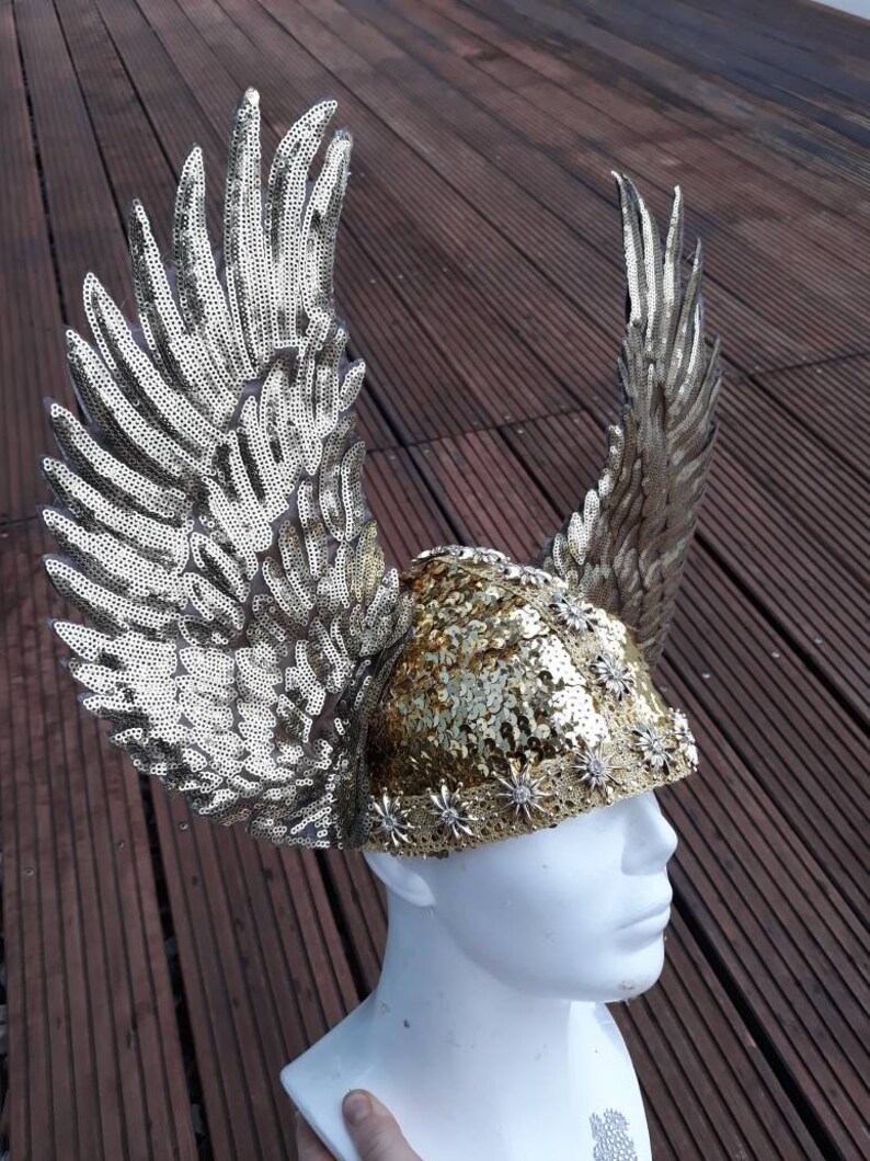 Men's Women's Winged Headdress Helmet Headpiece | Etsy