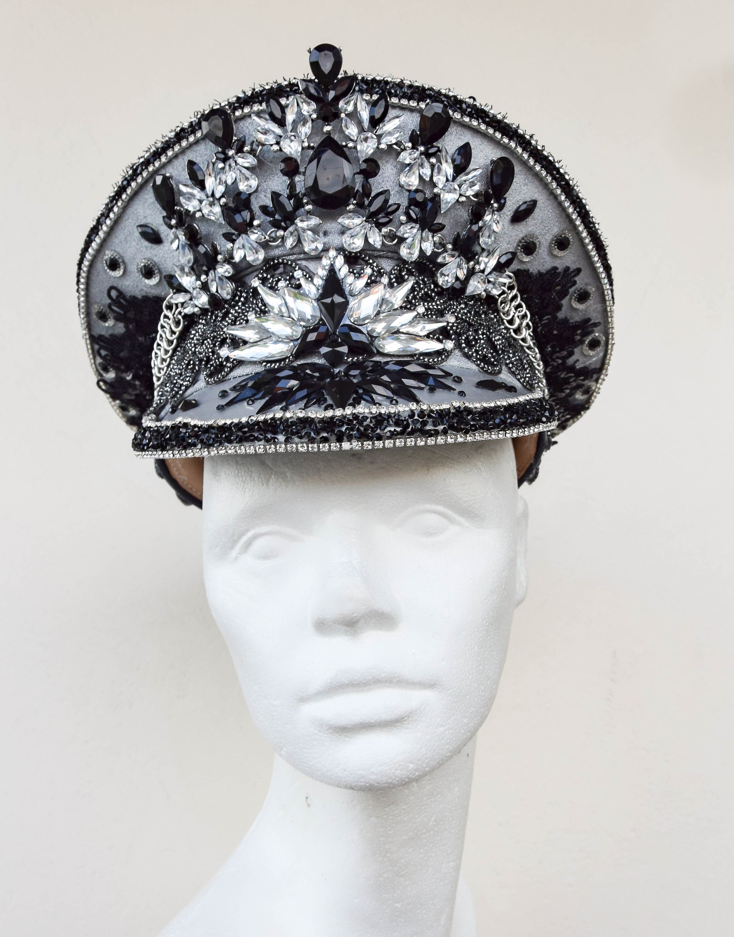 Men's Women's Hat, Metal Rock Festival Captain's Military Army Hat ...