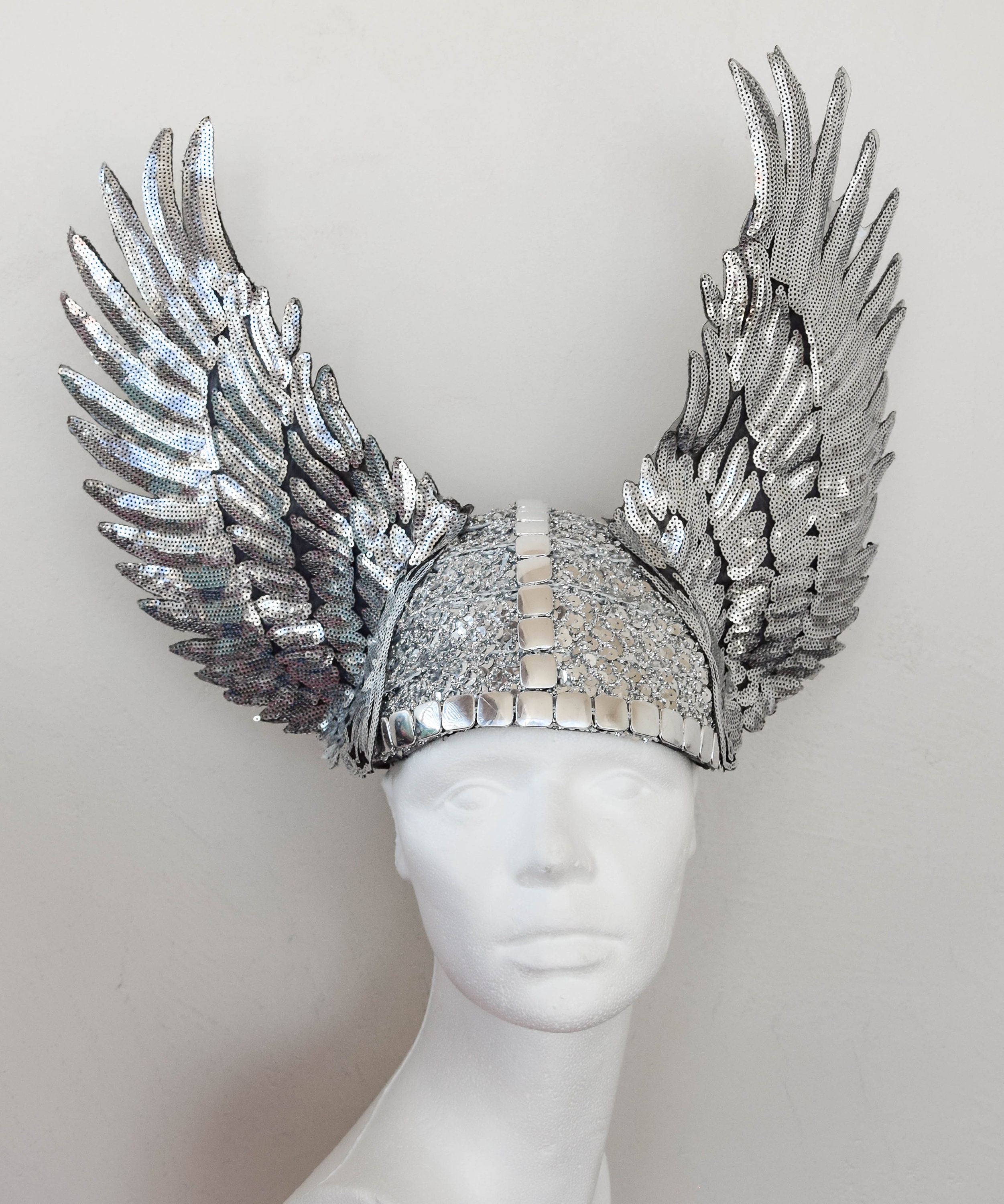 Winged Helmet Headpiece Valkyrie Headdress Mercury Helmet - Etsy