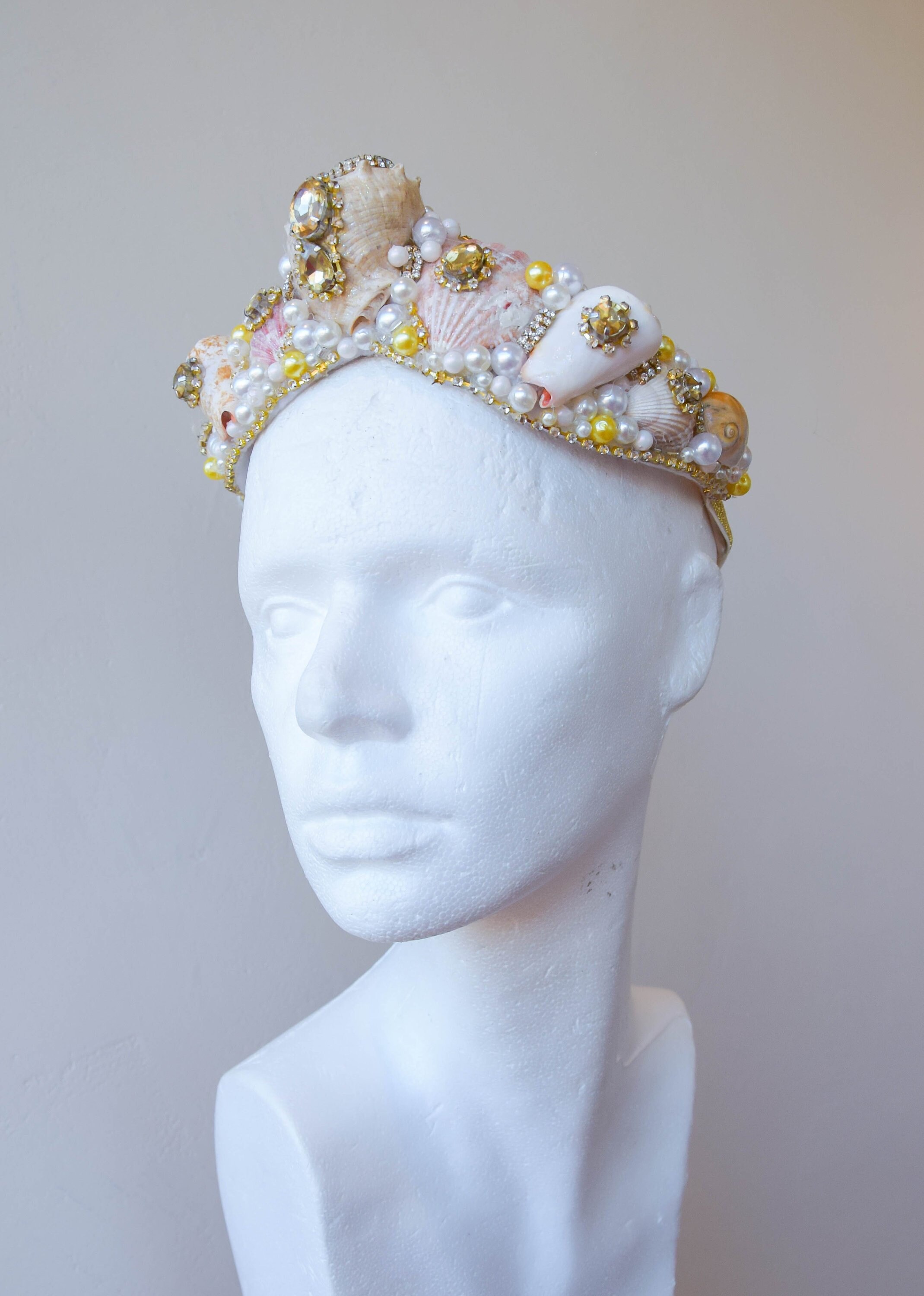 Mermaid Shell Crown Ocean Princess headpiece Beach Bride | Etsy