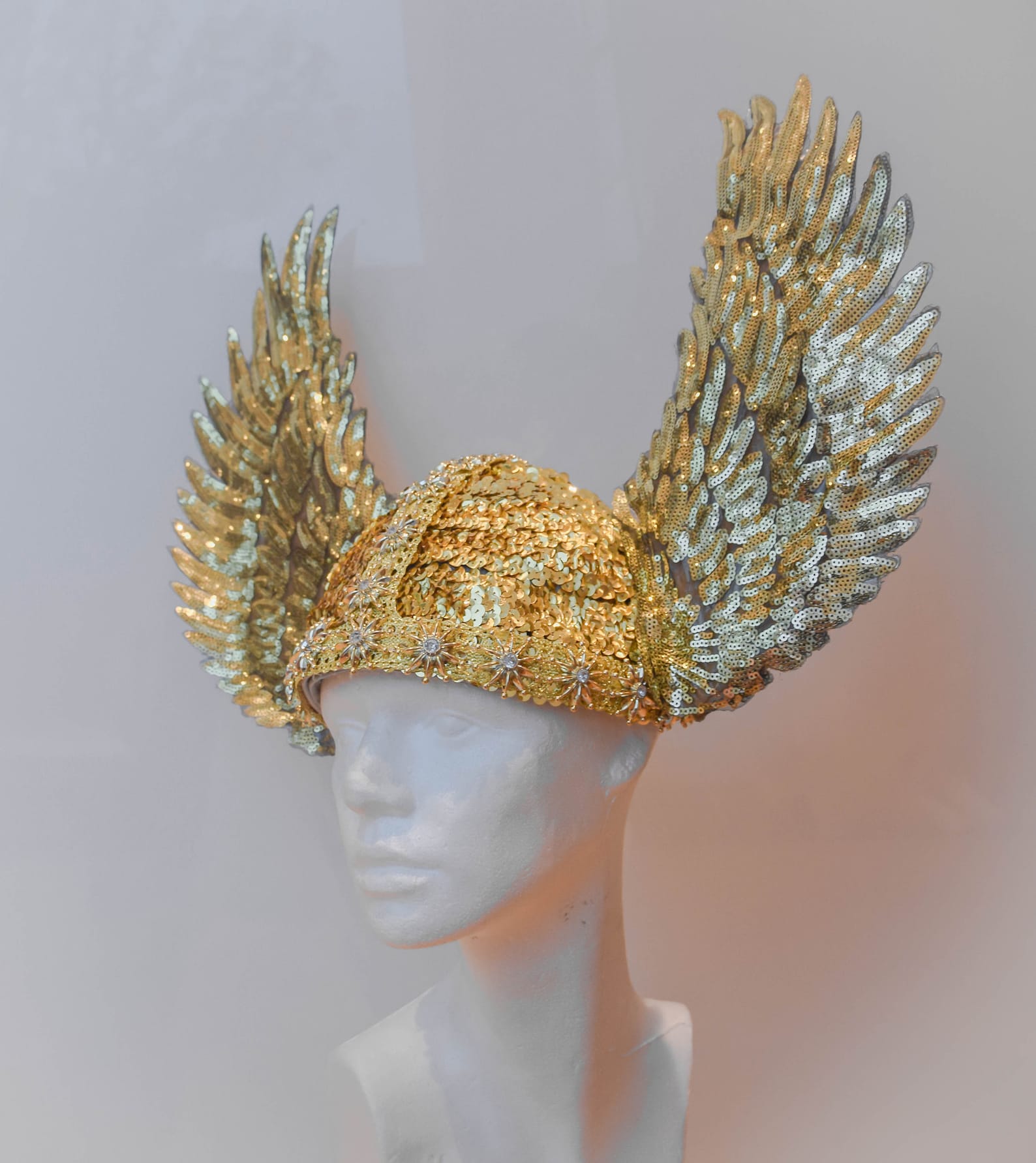 Men's Women's Winged Headdress Helmet Headpiece | Etsy