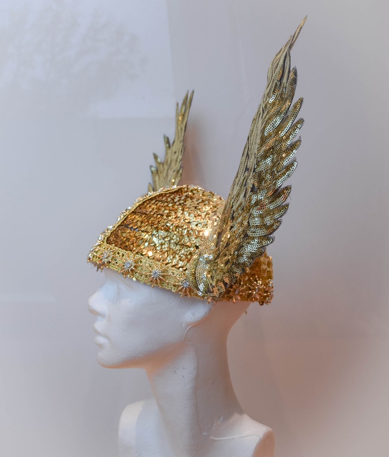 Men's Women's Winged Headdress Helmet Headpiece | Etsy