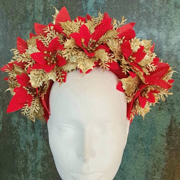 Christmas Flower Crown - Etsy