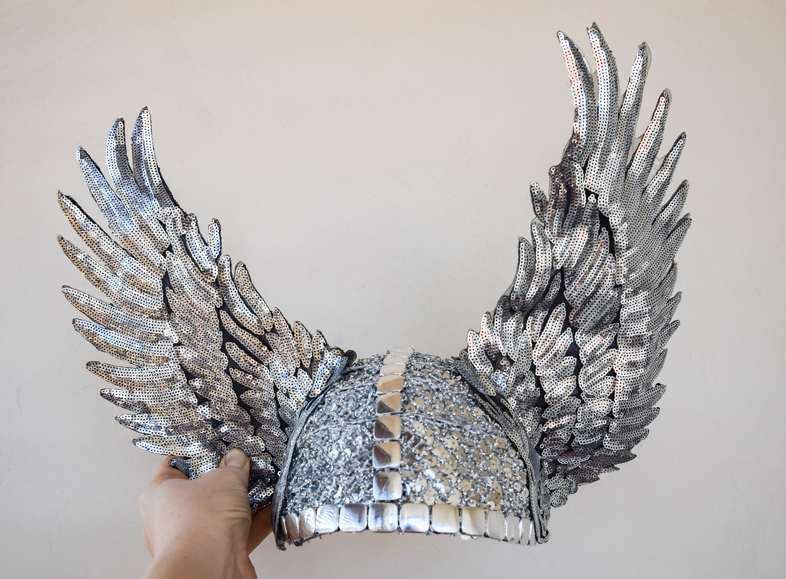 Winged Helmet Headpiece Valkyrie Headdress Mercury Helmet - Etsy