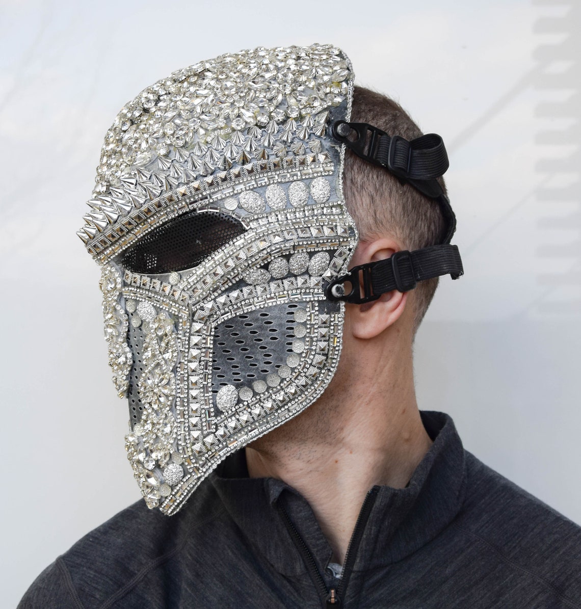 Men's Full Face Jewelled Mask Reaper Overwatch Halloween - Etsy