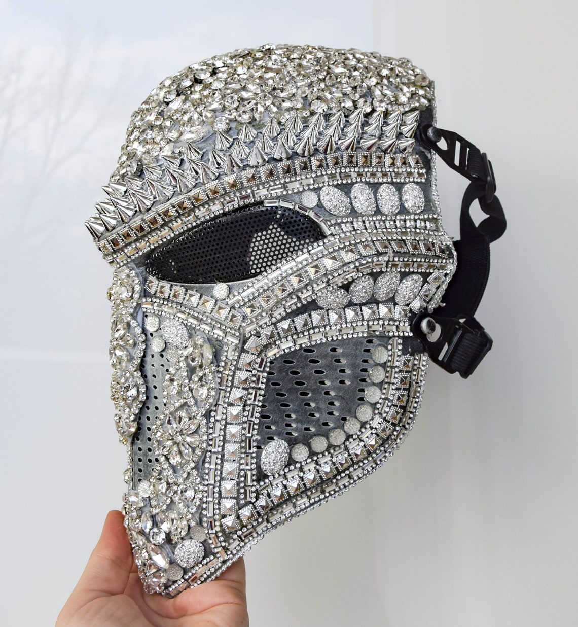 Men's Full Face Jewelled Mask Reaper Overwatch Halloween - Etsy