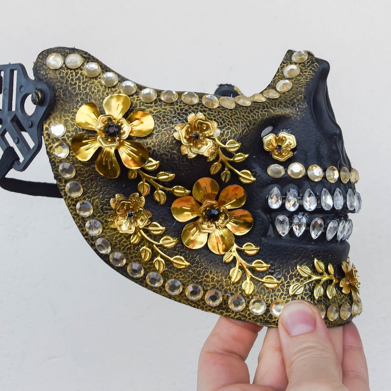 Half Skull Mask - Etsy