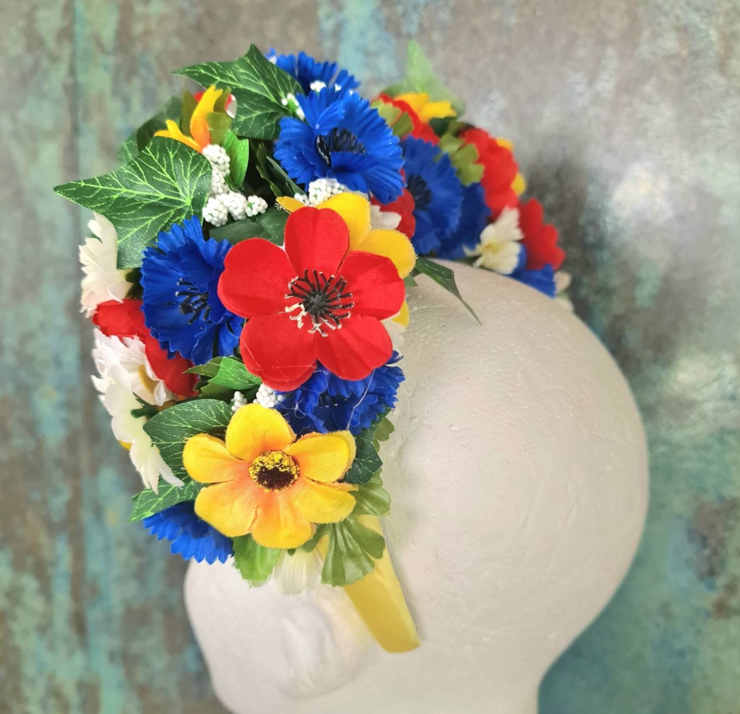 Slavic Folk Style Flower Crown Polish Ukranian Czech - Etsy