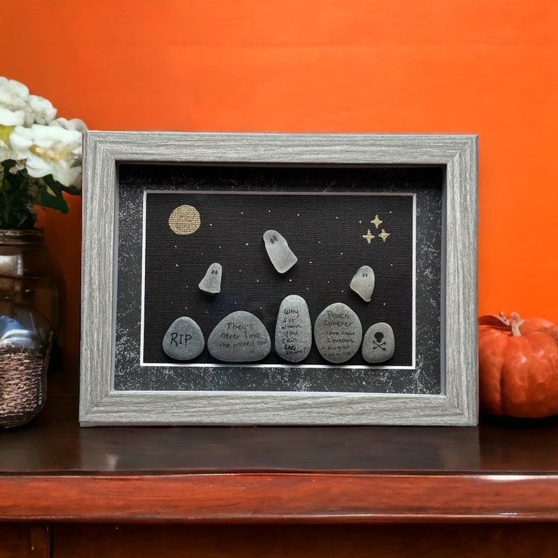 Halloween Pebble Art - Etsy