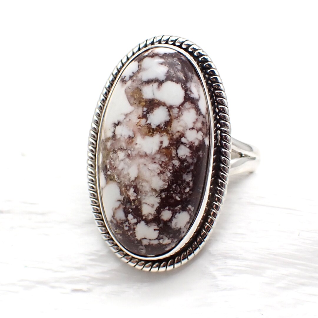 Sterling Silver Wild Horse Magnesite Ring Size 10 - Etsy
