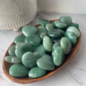 Green Aventurine Mini Heart - Etsy