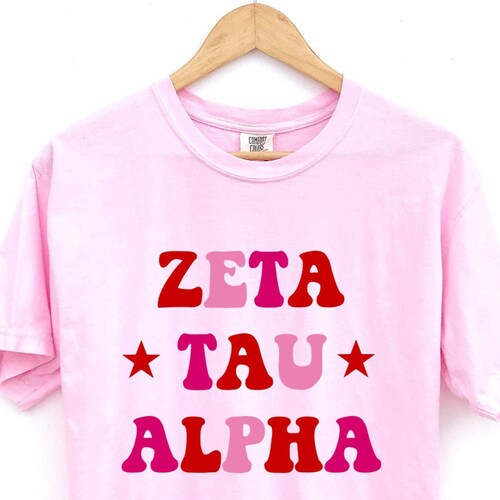 Custom Zeta Tau Alpha Sorority Shirt Multiple Comfort Color - Etsy