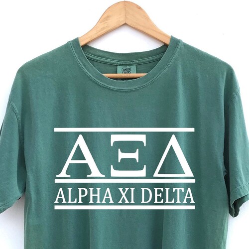 Alpha Xi Delta // Flower Power Sorority Shirt // Comfort - Etsy