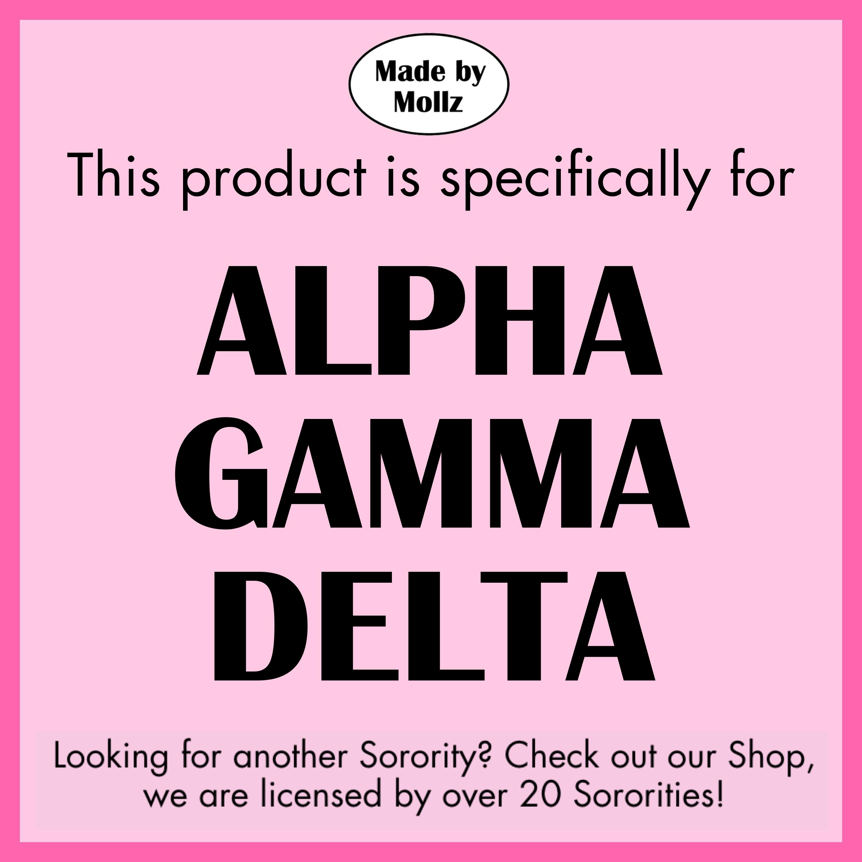 Alpha Gamma Delta Sorority Sweatshirt – Light Pink Hoodie, Matchbox ...