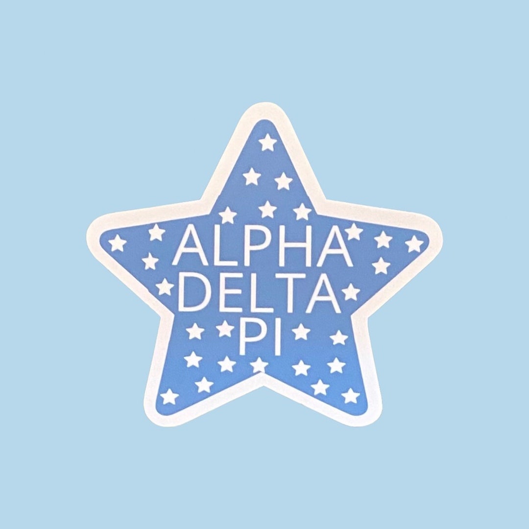 Alpha Delta Pi Light Blue Star Sorority Sticker // Adpi - Etsy