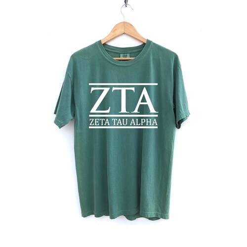 Zeta Tau Alpha Sorority Dots T-shirt Zeta Zta - Etsy