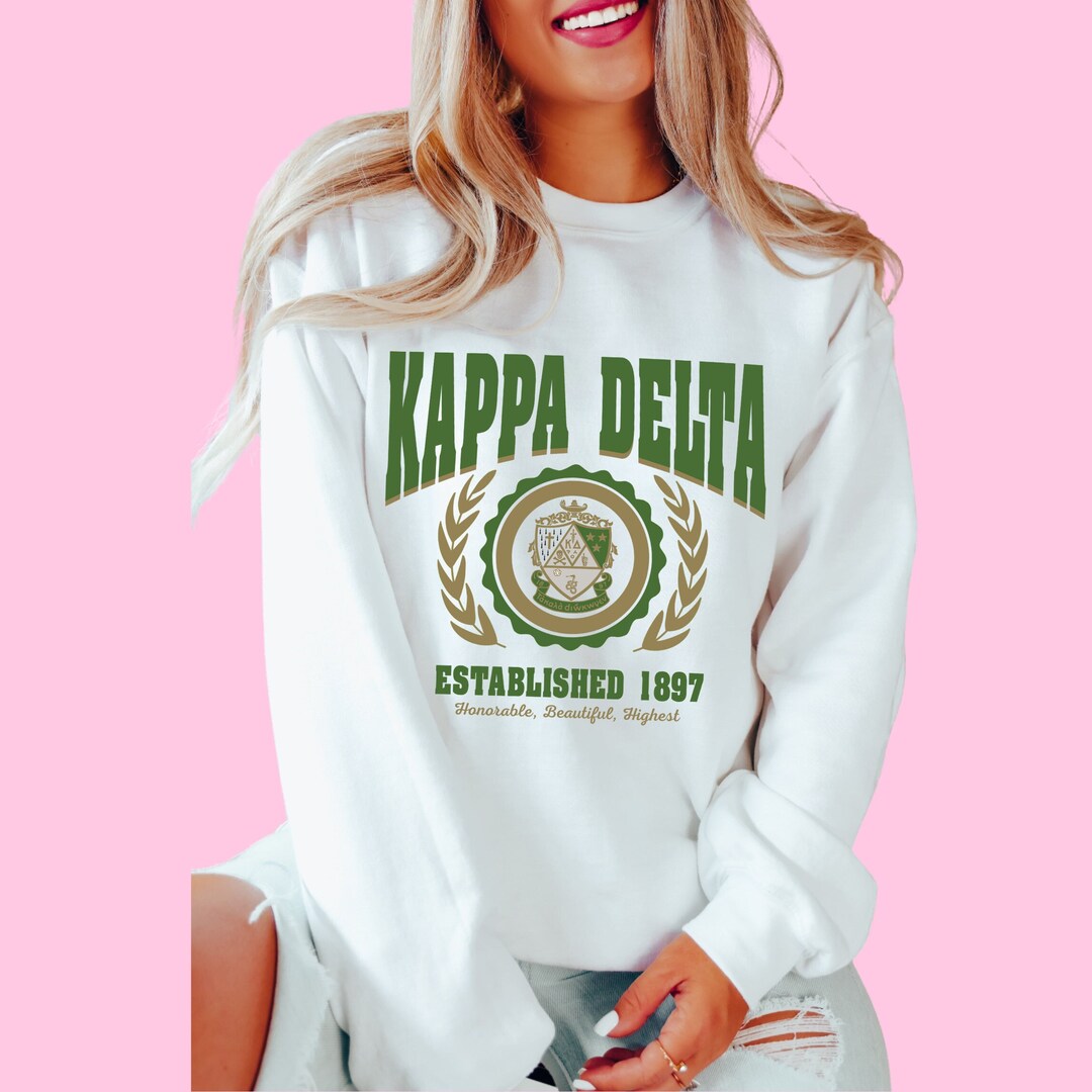 Kappa Delta Crest Sweatshirt: KD Sorority Gift - Etsy