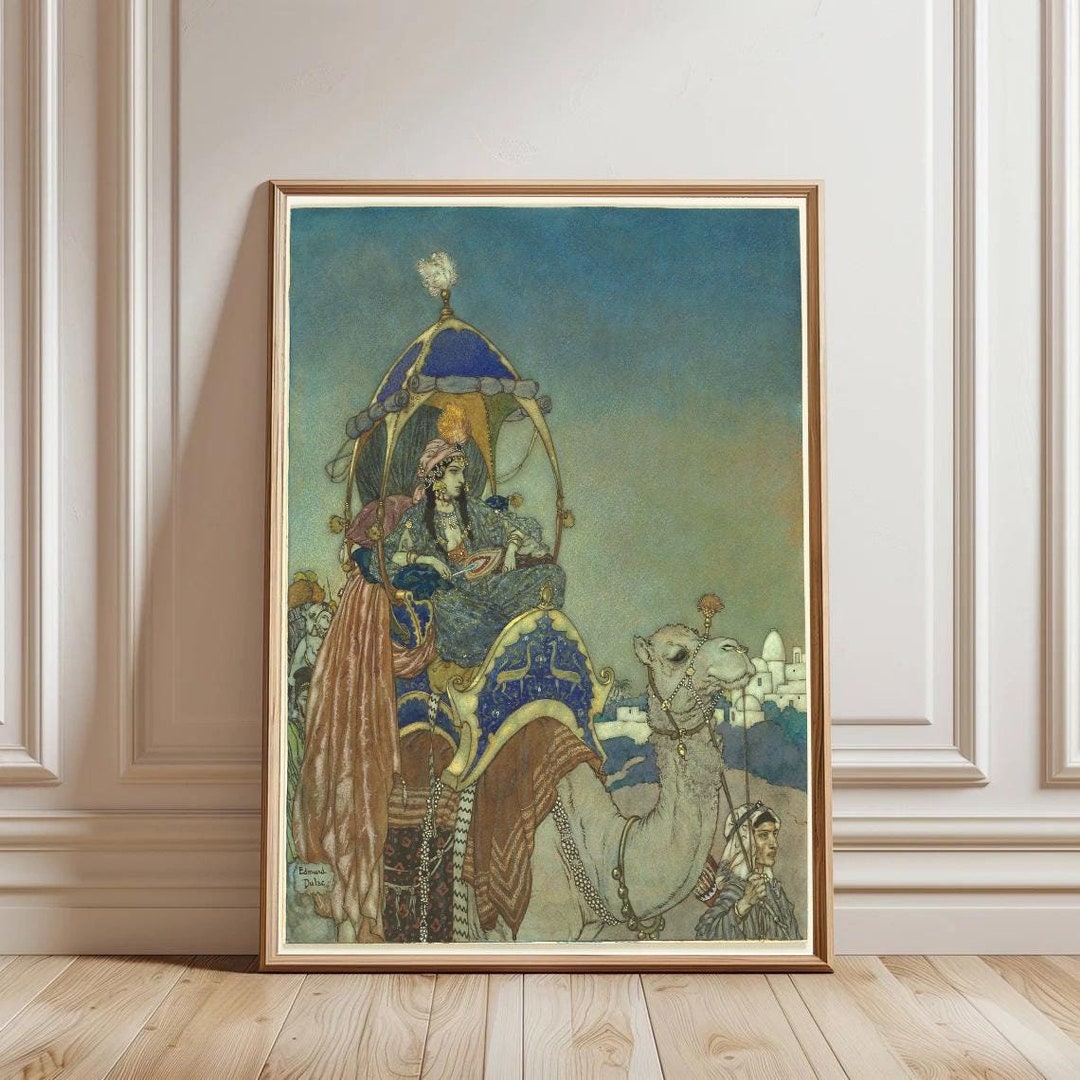 The Queen of Sheba, 1911 by Edmund Dulac Printable Digital Artwork Wall ...