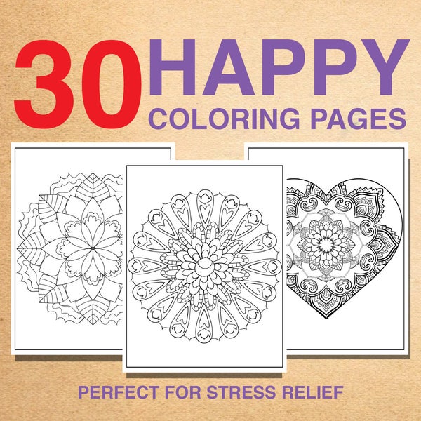 Coloring Pages for Depression and Anxiety - Etsy