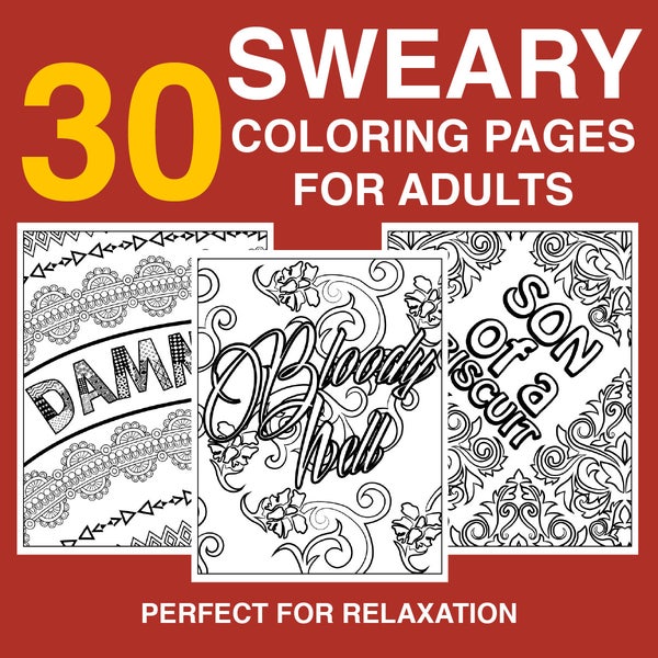 Funny Granny Coloring Book - Etsy