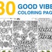 30 Good Vibes Only Coloring Pages Instant Download Coloring Book for ...