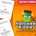 BEST VALUE - 60 Halloween Riddles - Instant Download Halloween Riddles ...
