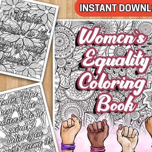 Women Empowerment Coloring Book Printable Adult Coloring - Etsy