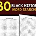 BEST VALUE Black History Month: 30 Word Search Puzzles to Celebrate ...