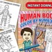 30 Human Body Color by Numbers Human Body Coloring Book Anatomy ...