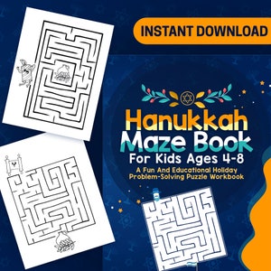 BEST VALUE 30 Hanukkah Maze Coloring Book - Instant Download Coloring ...