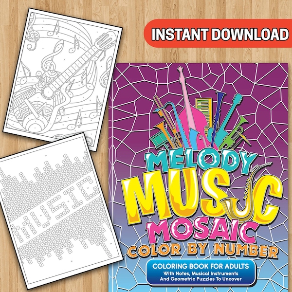 Mosaic Music Note - Etsy