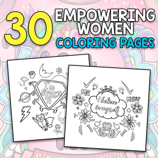 Inspiring Coloring Pages - Etsy