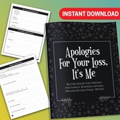 My Drop Dead File workbook Preparing Final Wishes so - Etsy Canada