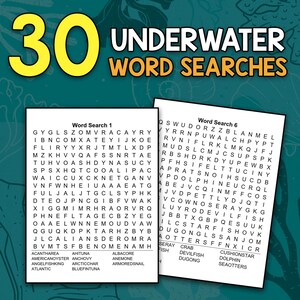 BEST VALUE 30 Under the Sea Word Search Puzzles for Kids and Adults ...