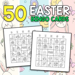 BEST VALUE Easter Bingo Cards to Color and Play | Fun Printable Bingo ...