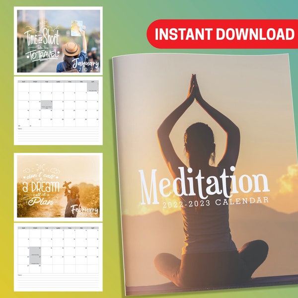 Inspirational Quotes Wall Calendar 2023 - Etsy