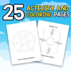 25 Interactive Activity and Coloring Pages Giant Printable Should I ...
