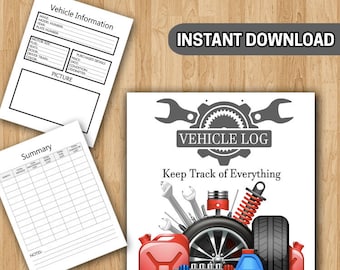 Oil change log | Etsy