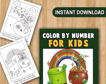 BEST VALUE St. Patrick's Day Coloring Book for Toddlers | Etsy