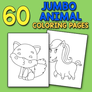 Jumbo Toddler Animal Coloring Book My First Big Book of Coloring Early ...