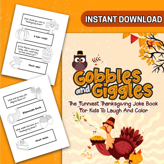 BEST VALUE 60 Thanksgiving Jokes for Kids Instant Download | Etsy