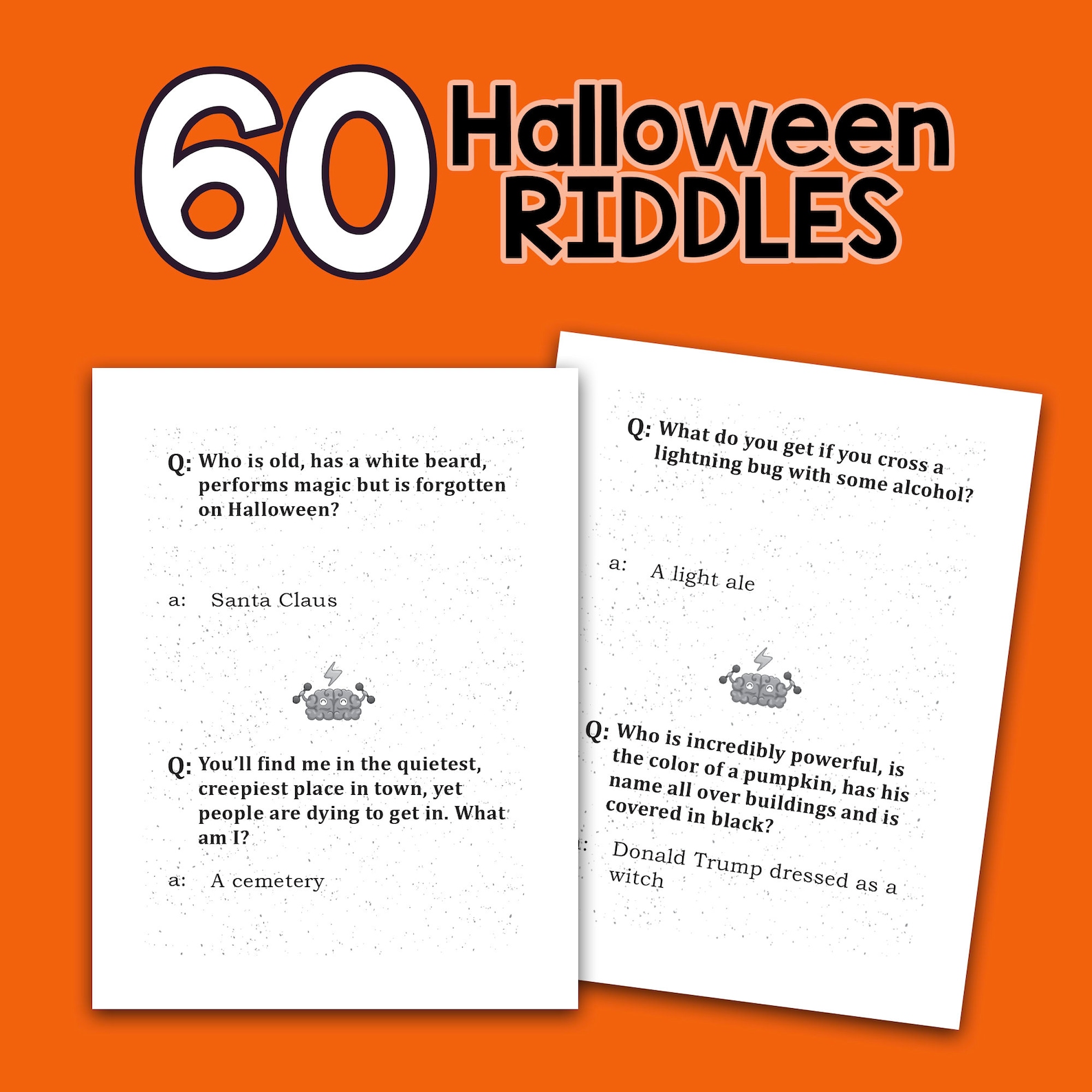 BEST VALUE - 60 Halloween Riddles - Instant Download Halloween Riddles ...