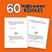BEST VALUE - 60 Halloween Riddles - Instant Download Halloween Riddles ...