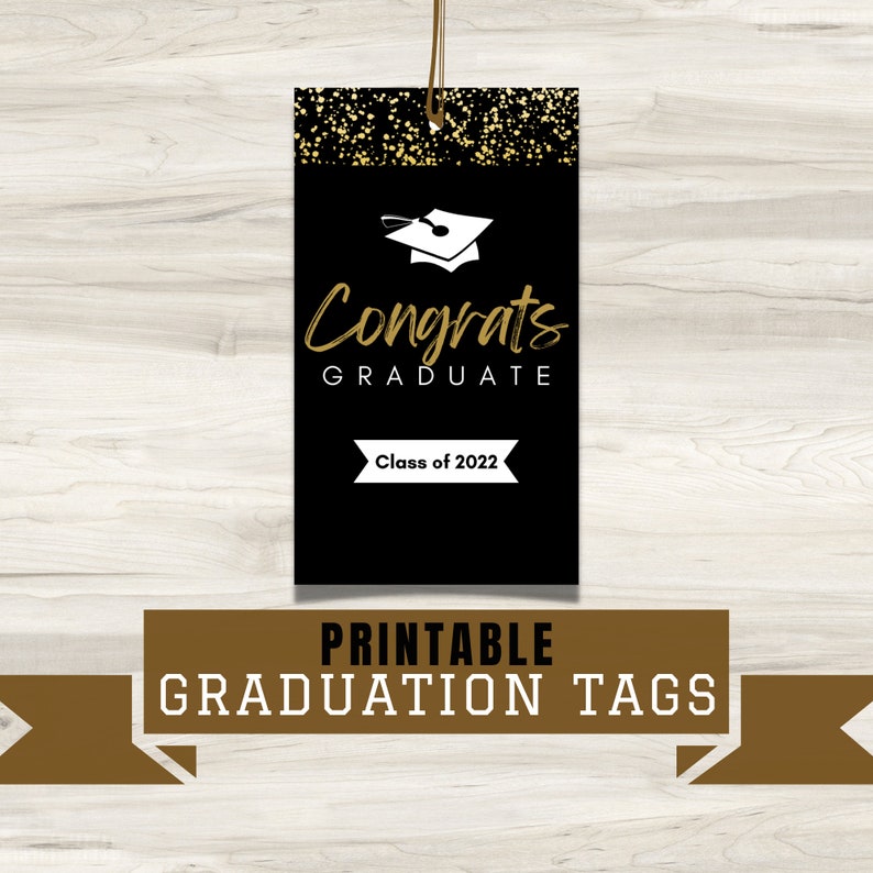BEST VALUE Printable Graduation Gift Tags, Instant Download ...