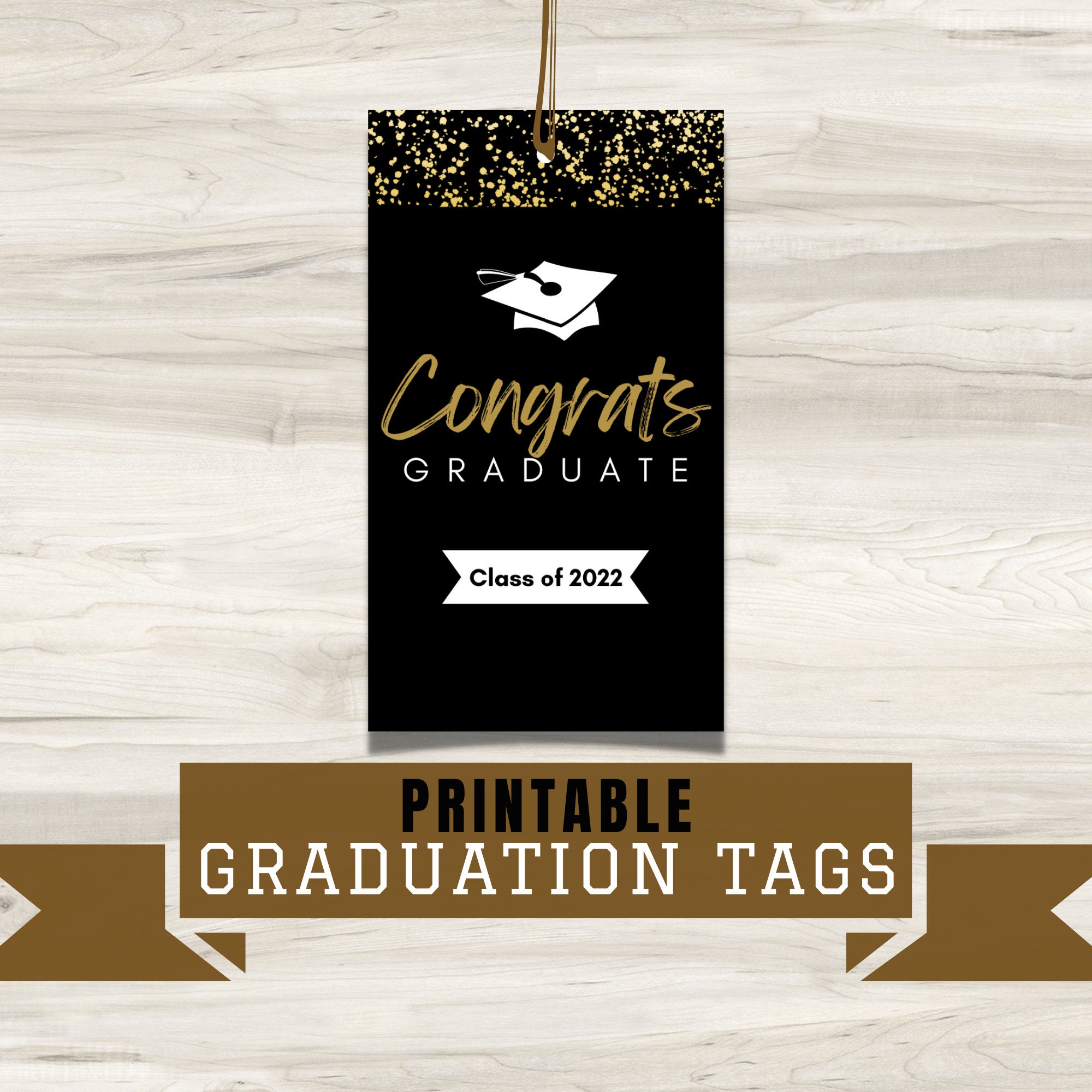 BEST VALUE Printable Graduation Gift Tags, Instant Download ...