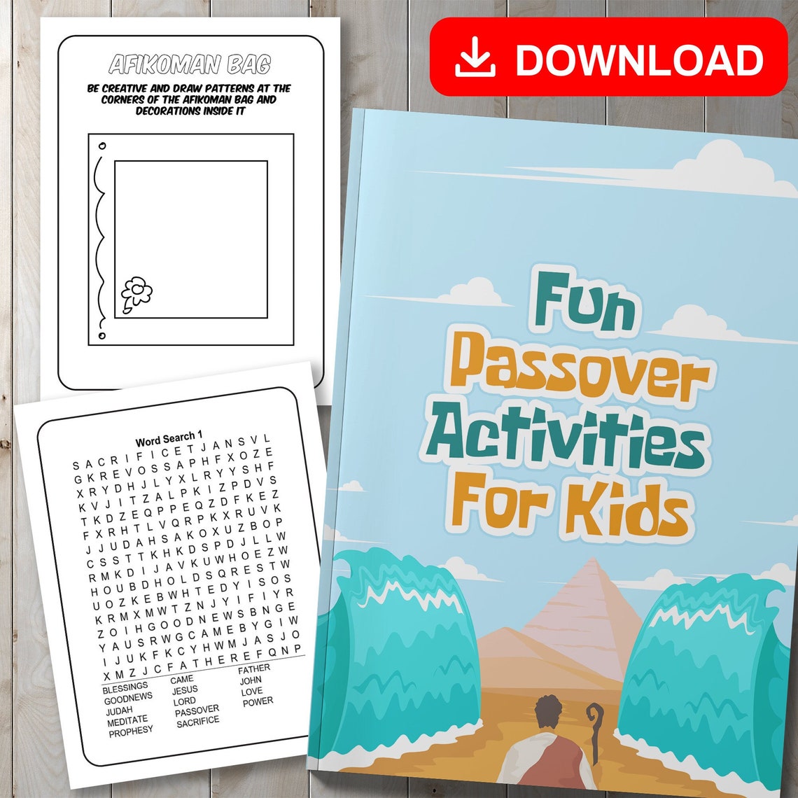 BEST VALUE! Fun Passover Activities for Kids - Instant Download 30 ...