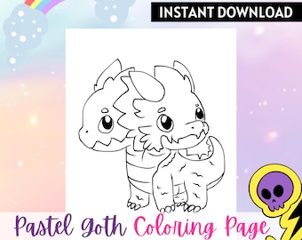 Satanic Coloring Page - Etsy