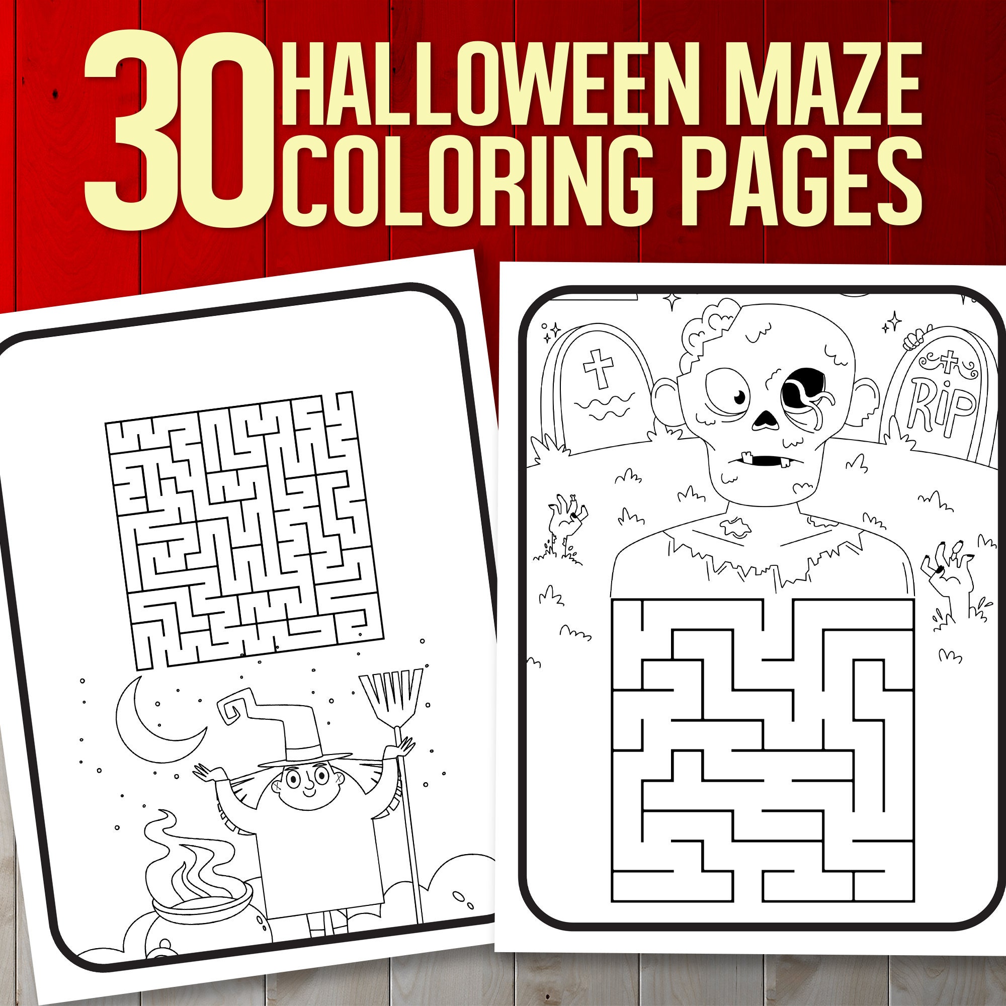 BEST VALUE! Creepy Mazes! Activity Book for Kids to Solve This ...