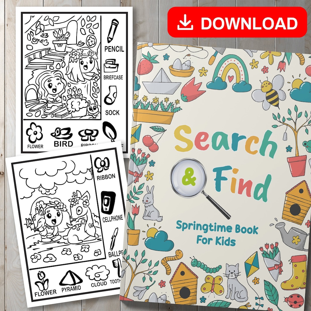 BEST VALUE! Search and Find Spring Adventure: Springtime Book for Kids ...